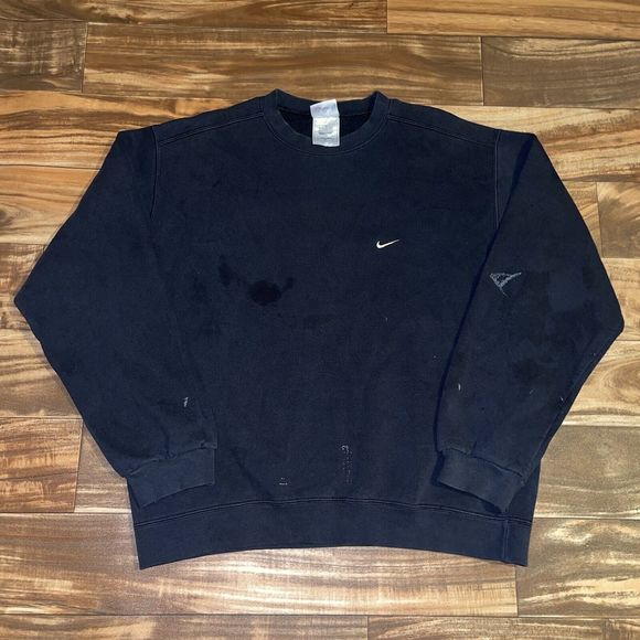 Nike | Shirts | Vintage 9s Nike Black Essential Logo Swoosh Check ...